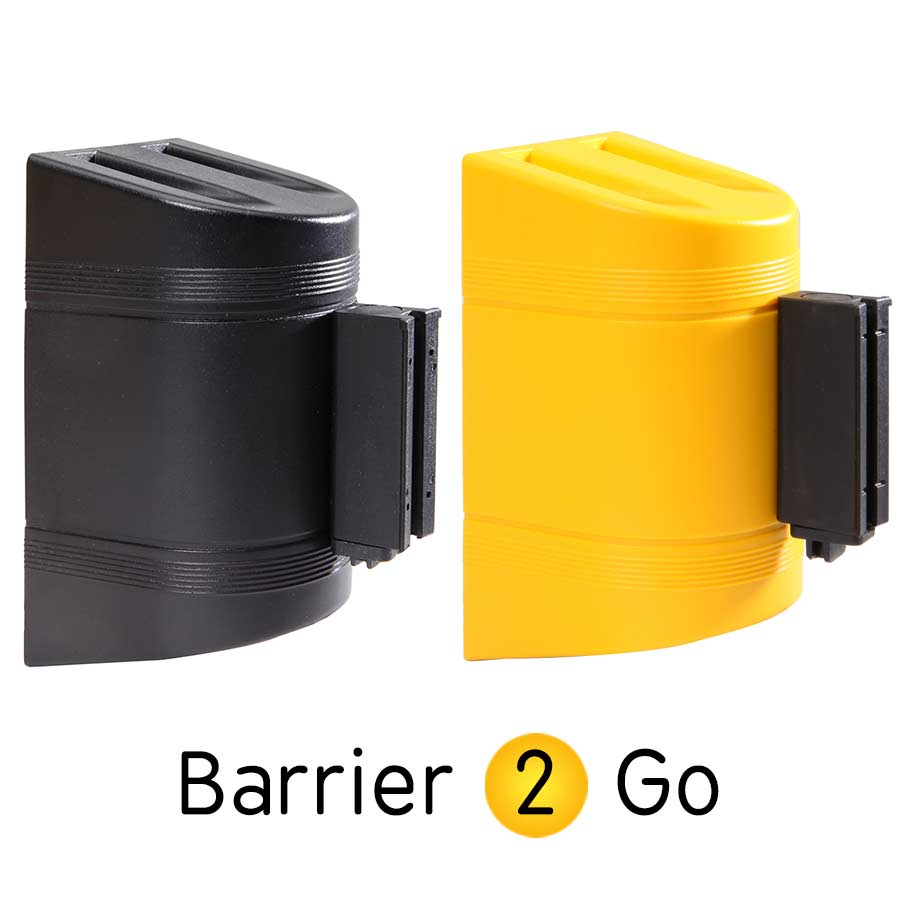 Budget Wall Mounted Belt Barrier 2.3M & 3M | Barrier 2 Go